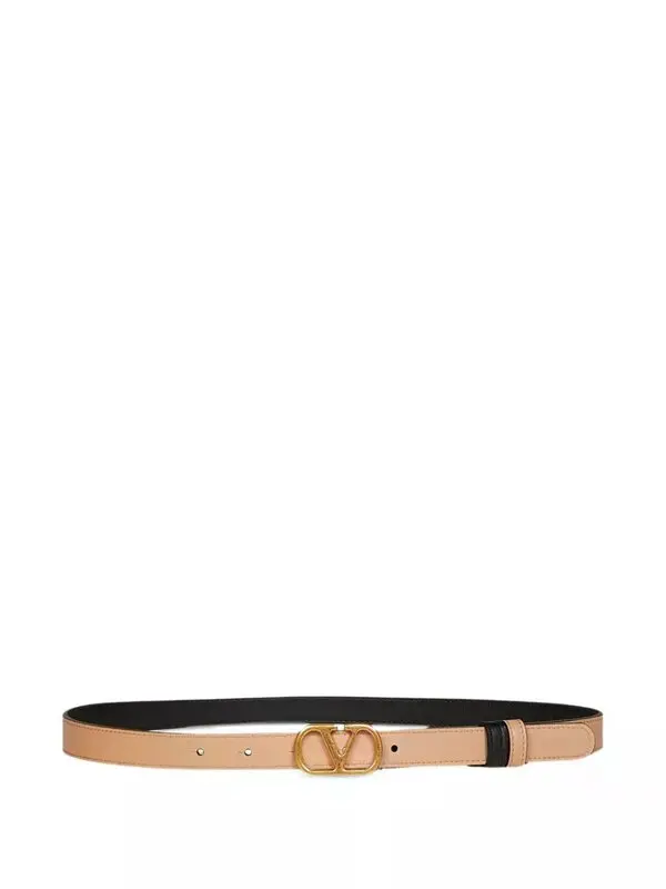 Valentino Garavani Vlogo Signature Reversible Shiny Calfskin Belt