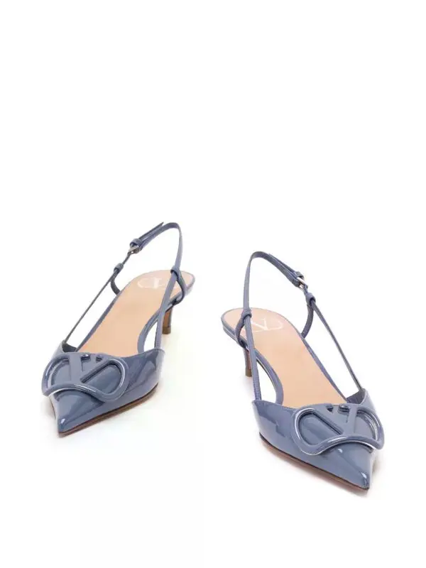 Valentino Garavani Vlogo Signature Patent Slingback Pumps