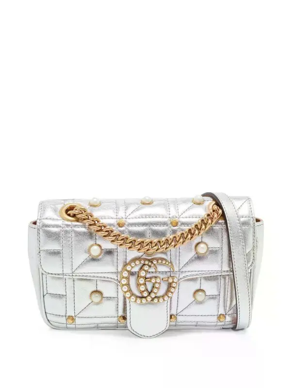 Gucci Small Gg Marmont Matelassé Shoulder Bag