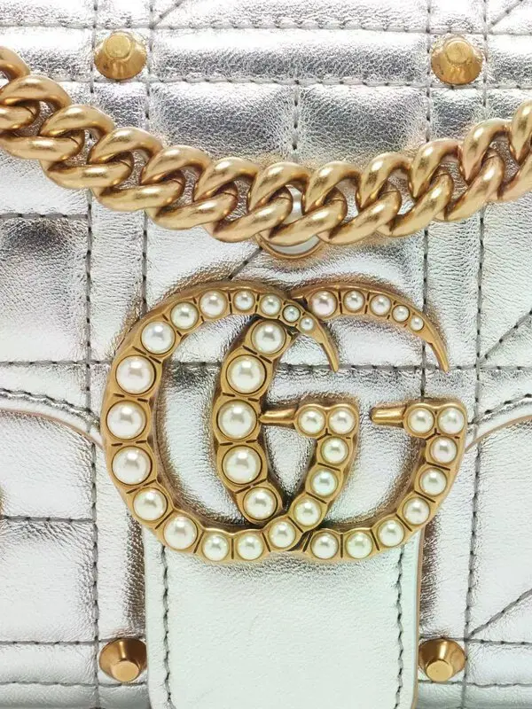Gucci Small Gg Marmont Matelassé Shoulder Bag