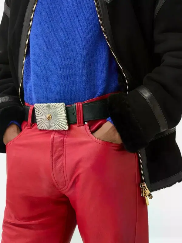 Versace Leather Belt 4 Cm