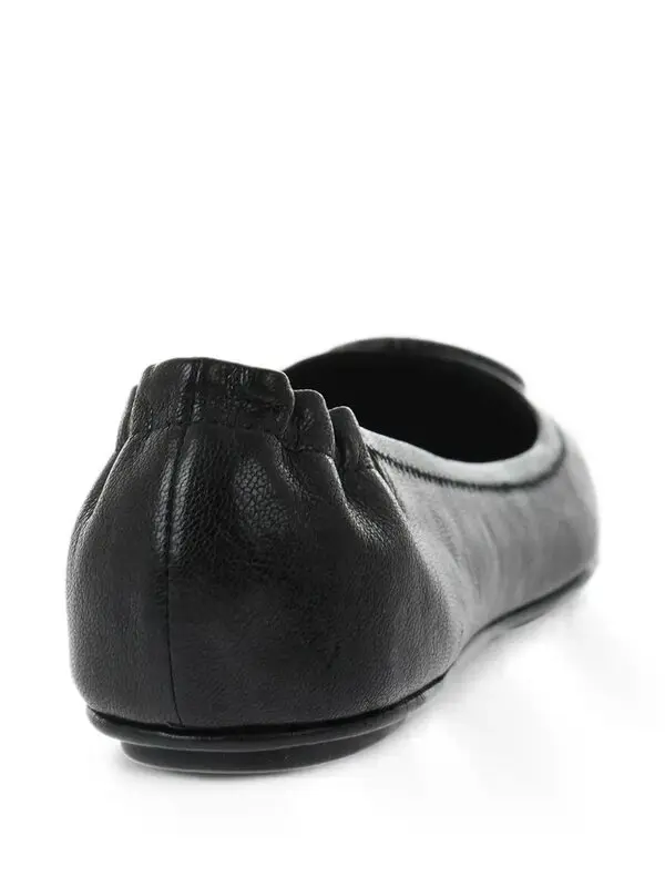 Tory Burch Crystal-embellished Logo-patch Ballet Flats