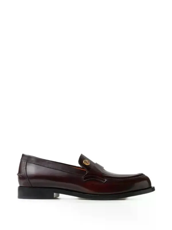 Versace Manu Leather Loafers
