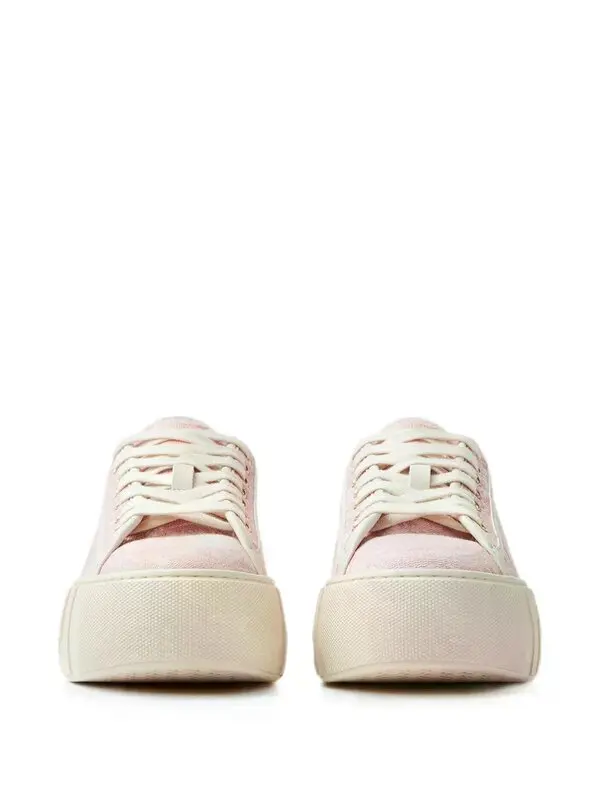 Versace Greca Jacquard Canvas Platform Sneakers