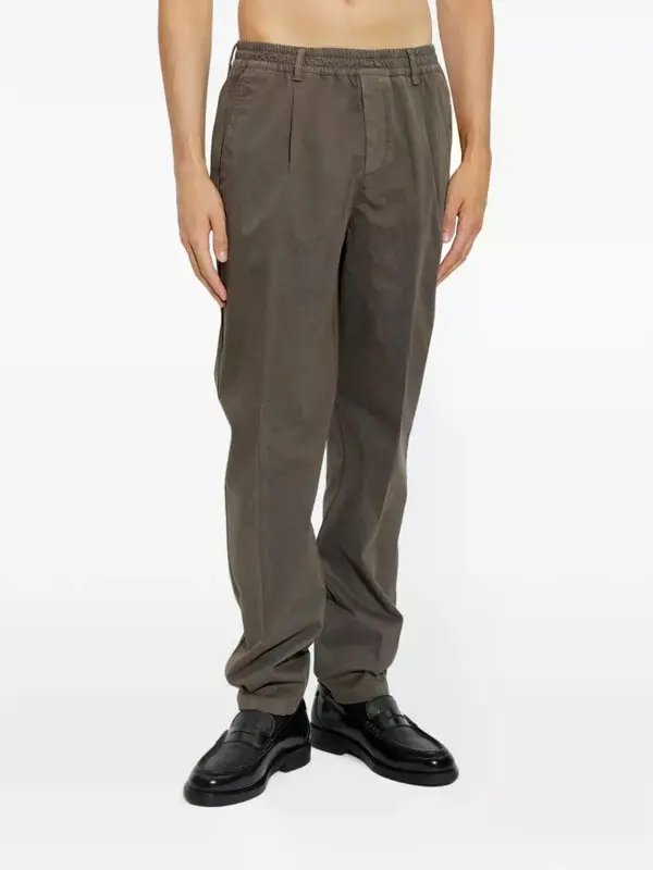 Eleventy Pleated Straight-leg Trousers