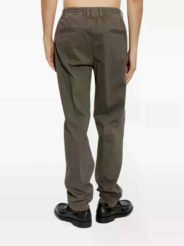 Eleventy Pleated Straight-leg Trousers