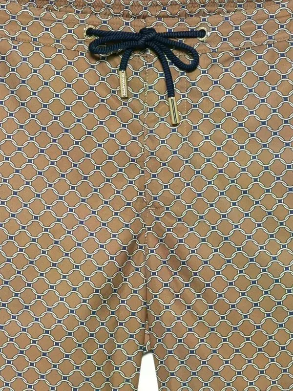 Orlebar Brown Geometric Pattern Drawstring Swim Shorts