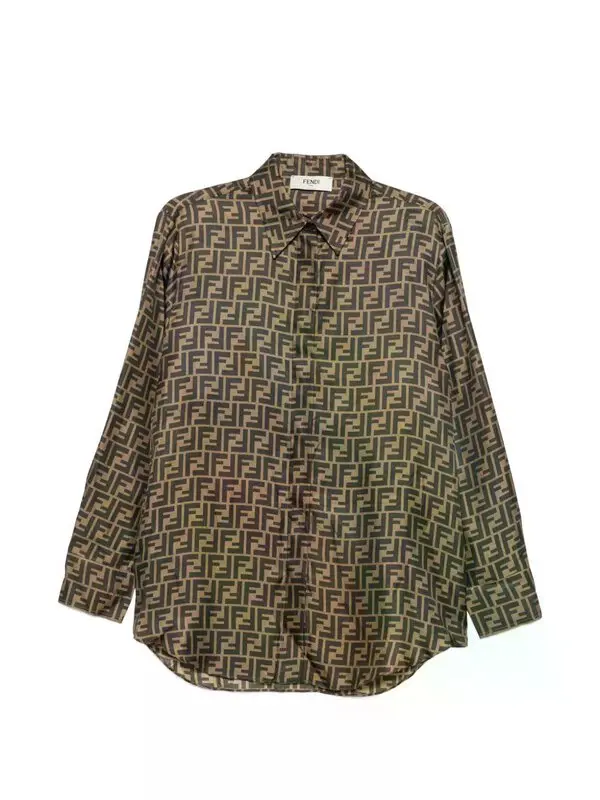 Fendi Logo-pattern Shirt