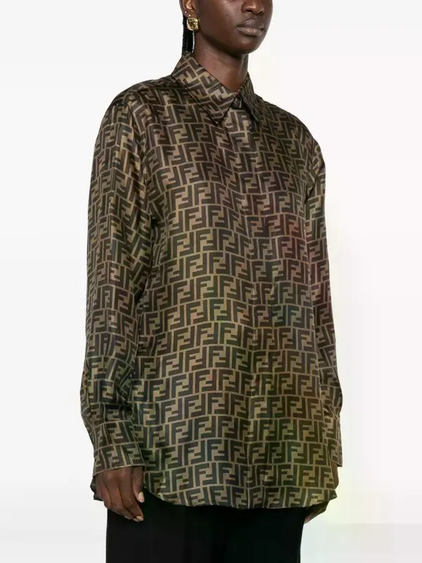 Fendi Logo-pattern Shirt