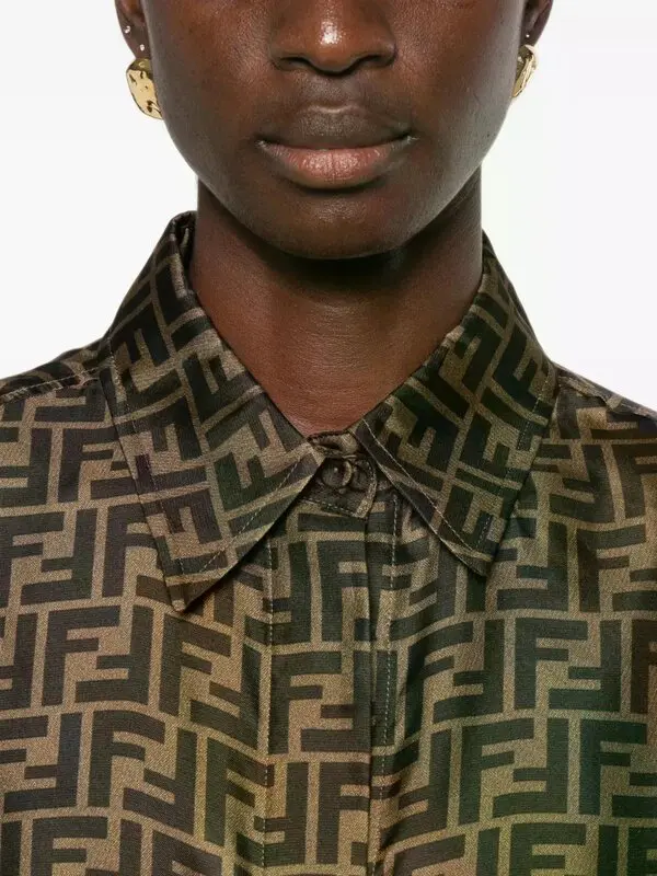Fendi Logo-pattern Shirt