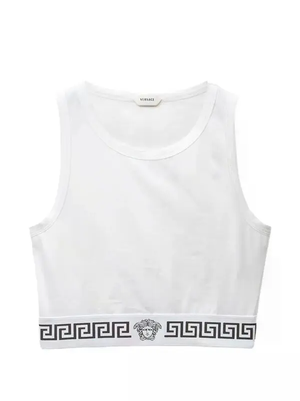 Versace Cotton-jersey Crop Top