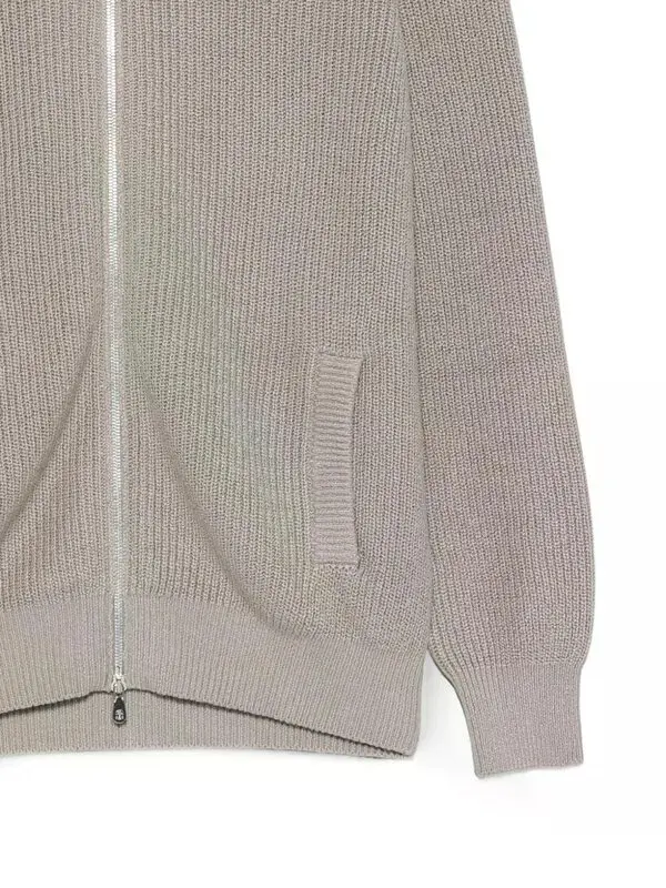 Brunello Cucinelli Ribbed-knit Zip-up Cardigan