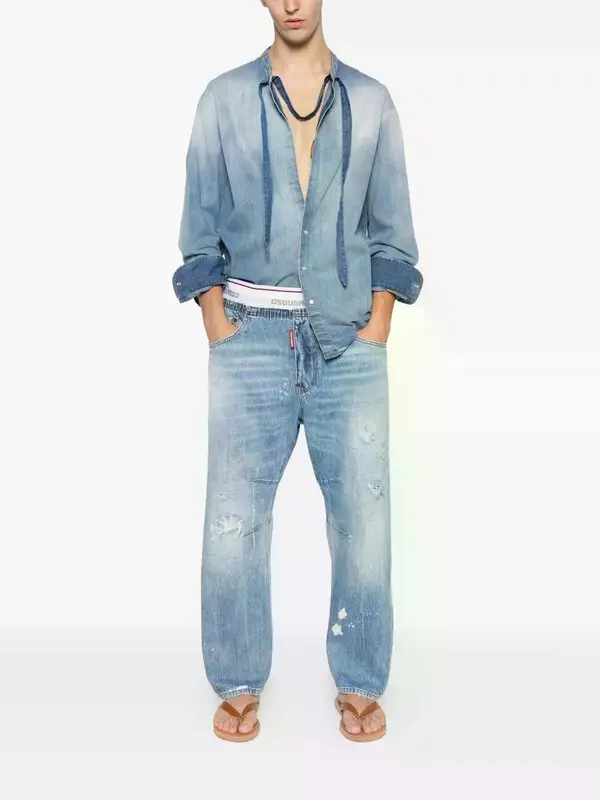 Dsquared2 Long-sleeves Denim Shirt