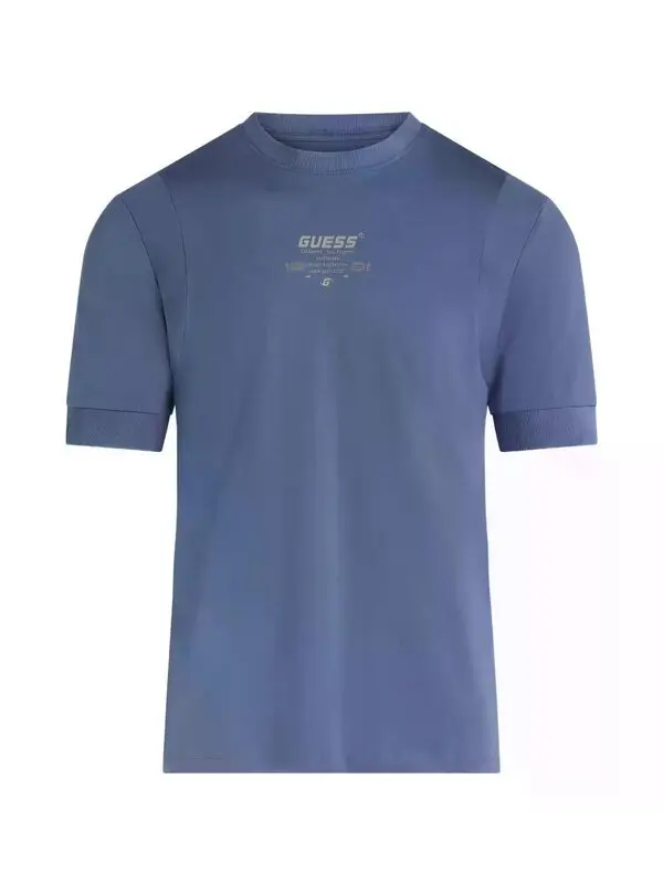 Guess Logo Lettering T-shirt - Blue