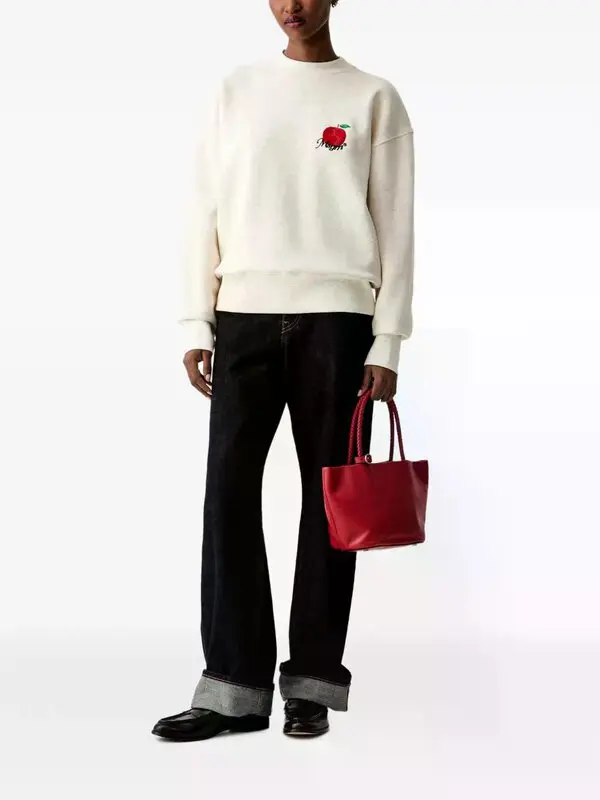 MSGM Apple-embroidered Sweatshirt