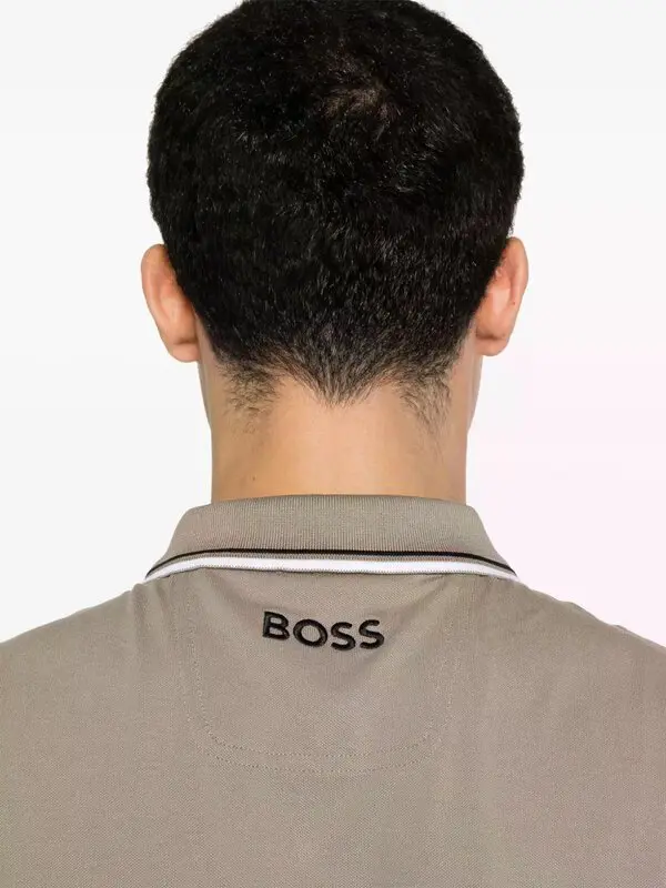 BOSS Logo-embroidered Polo Shirt