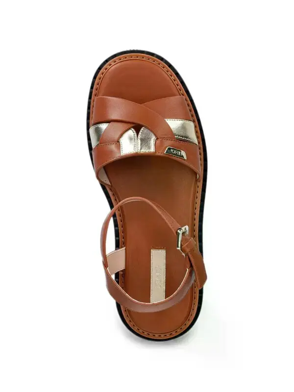 Liu Jo Leather Platform Sandals