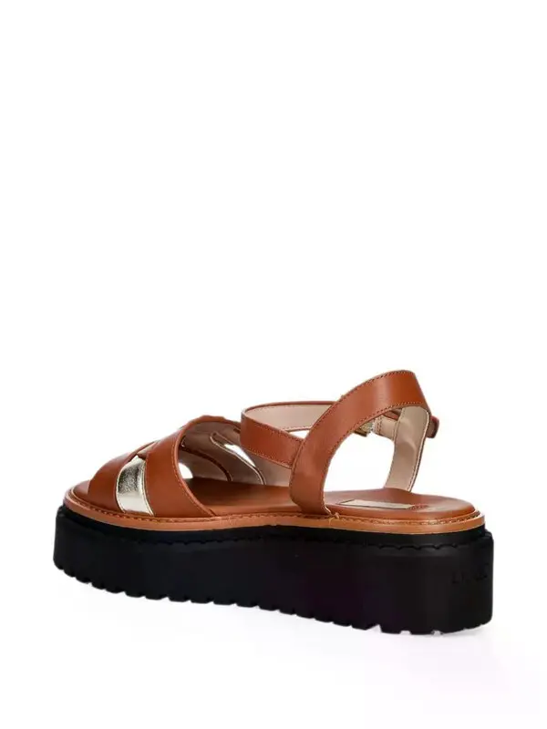 Liu Jo Leather Platform Sandals