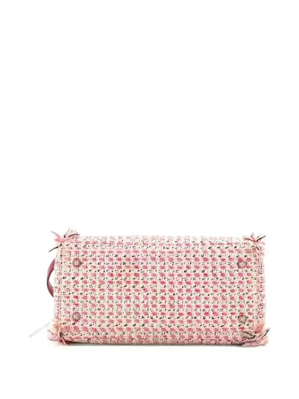 Dior Tweed Medium Satchel - Pink