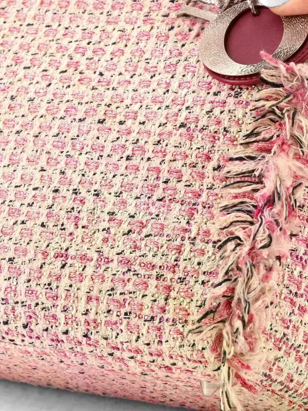 Dior Tweed Medium Satchel - Pink