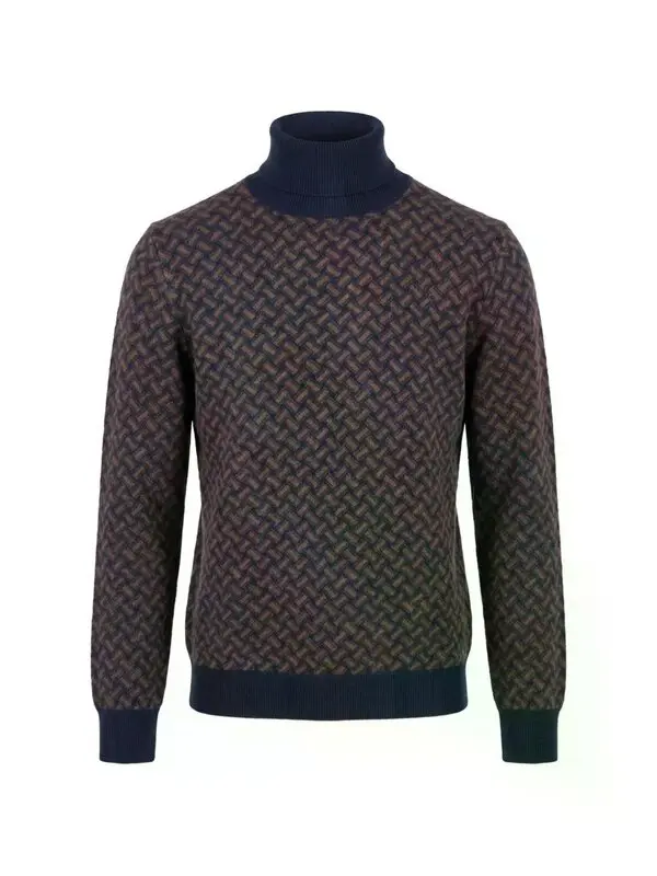 DRUMOHR Basket-weave Roll-neck Sweater