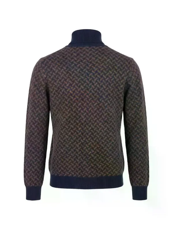 DRUMOHR Basket-weave Roll-neck Sweater