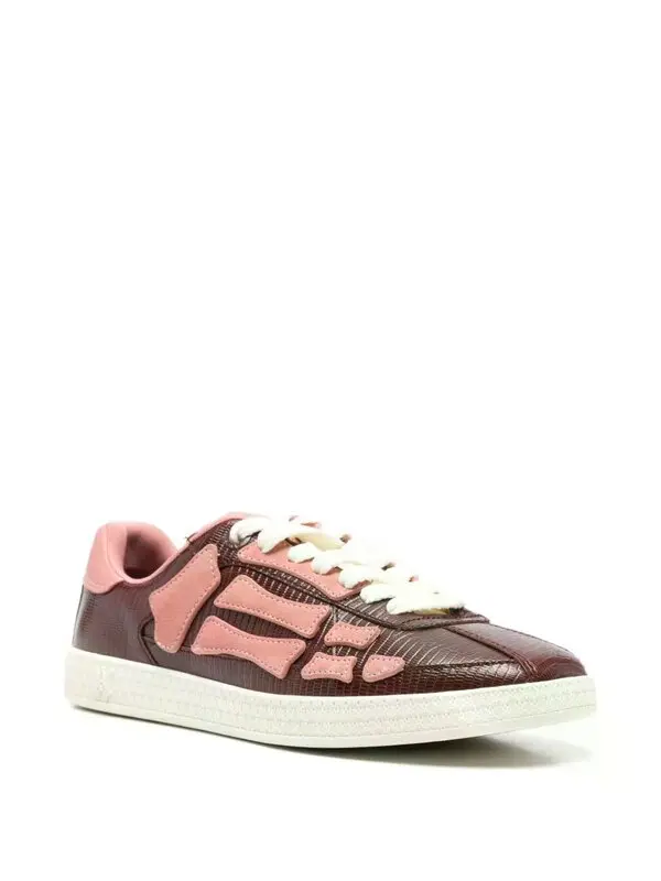 Amiri Skel-top Lizard-effect Sneakers