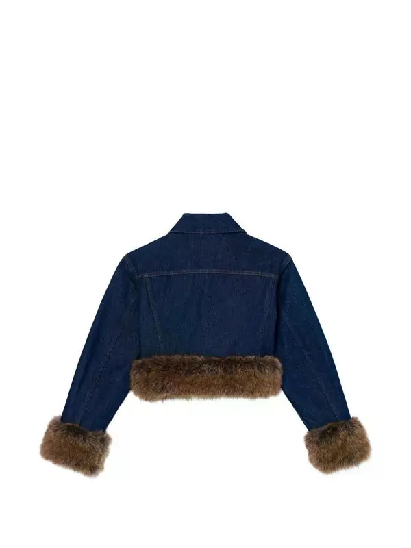 Marc Jacobs Faux-fur Shrunken Trucker Jacket