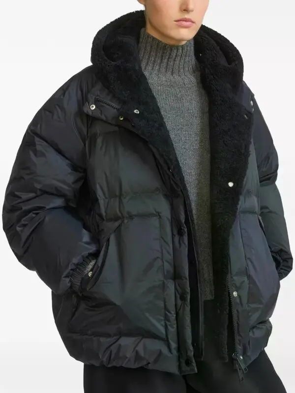 YVES SALOMON Shearling-panel Down Coat