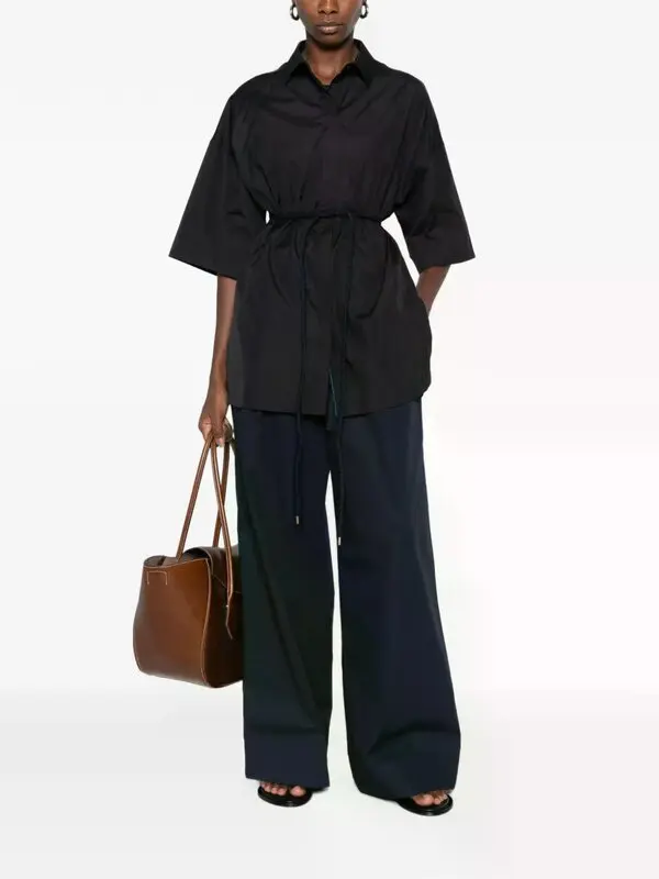 Max Mara Rope-belt Short-sleeve Shirt
