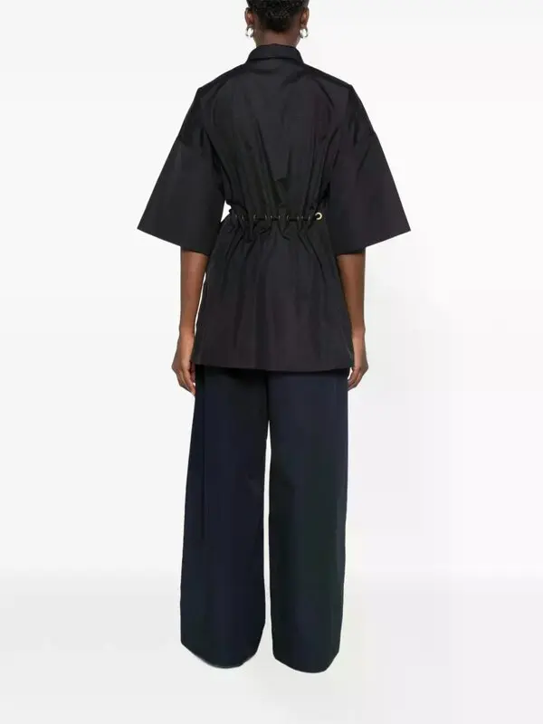 Max Mara Rope-belt Short-sleeve Shirt