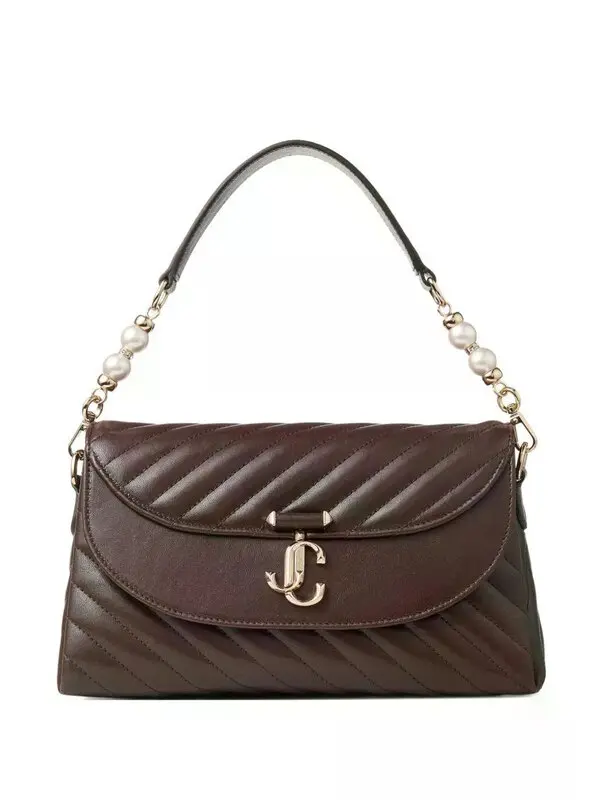 JIMMY CHOO Curve Leather Shoulder Bag