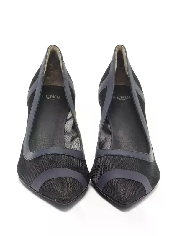 Fendi Colibri Mesh Pumps - Black