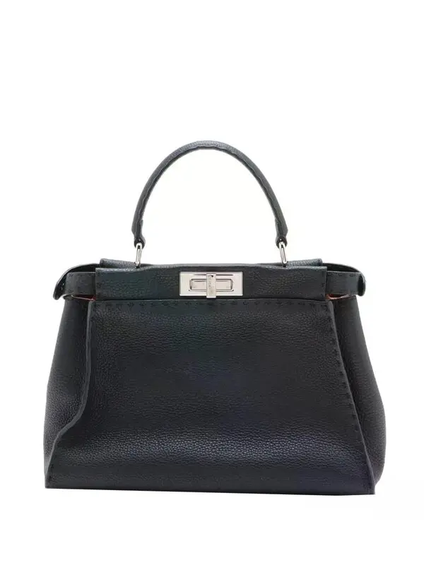 Fendi 2000-2015 Medium Leather Selleria Peekaboo Iconic Satchel