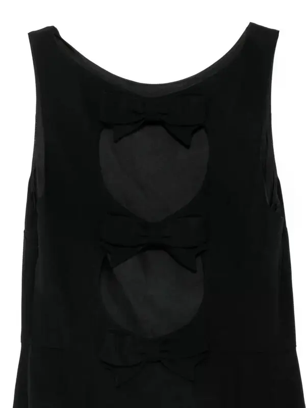 Moschino 2000s Bow-detail Cut-out Mini Dress