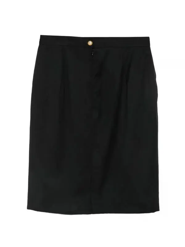 Versace 2000s Medusa-head-button Skirt