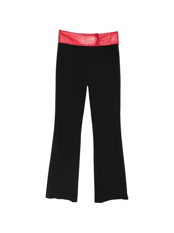 Dolce & Gabbana 2000s Contrast-waistband Trousers