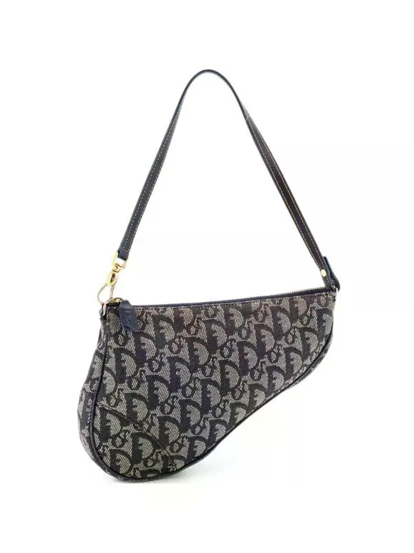 Dior Diorissimo Canvas Mini Clutch Bag - Blue