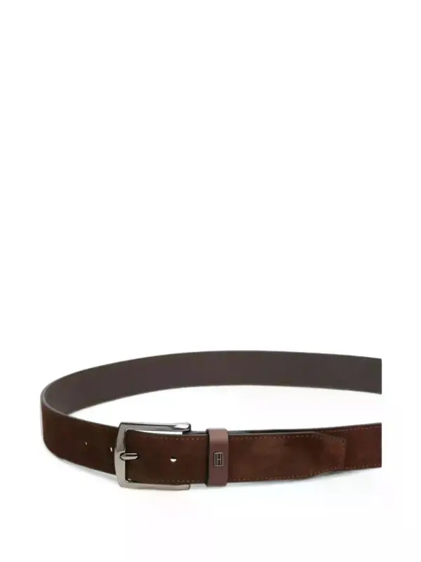 Tommy Hilfiger Suede Logo-plaque Belt