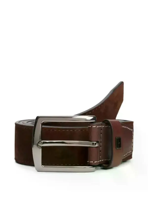 Tommy Hilfiger Suede Logo-plaque Belt