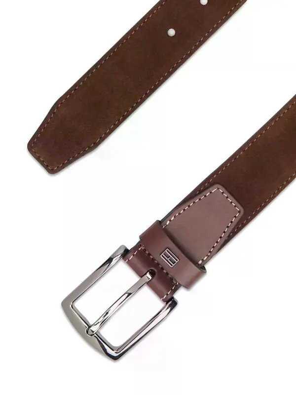 Tommy Hilfiger Suede Logo-plaque Belt