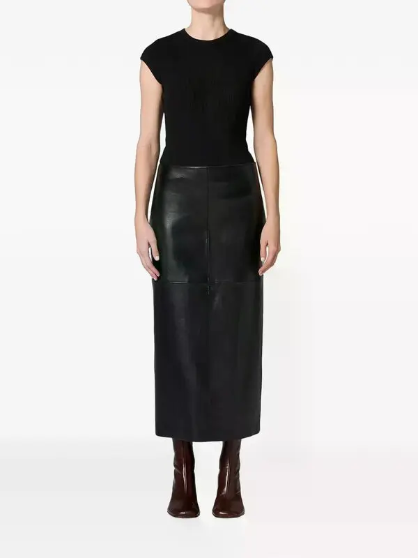 AGOLDE Hikson Recycled Calf Leather Skirt