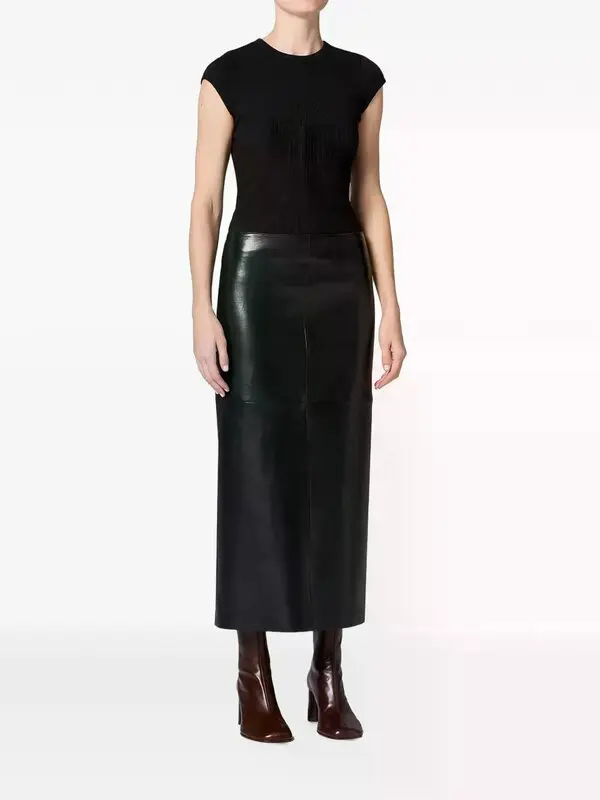 AGOLDE Hikson Recycled Calf Leather Skirt