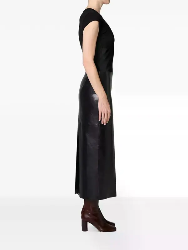 AGOLDE Hikson Recycled Calf Leather Skirt
