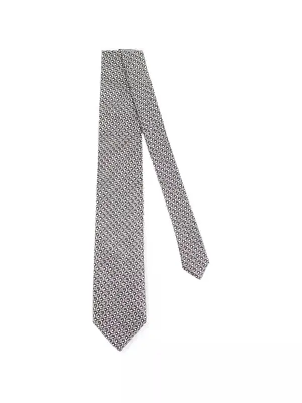 TOM FORD Geometric-pattern Silk Tie