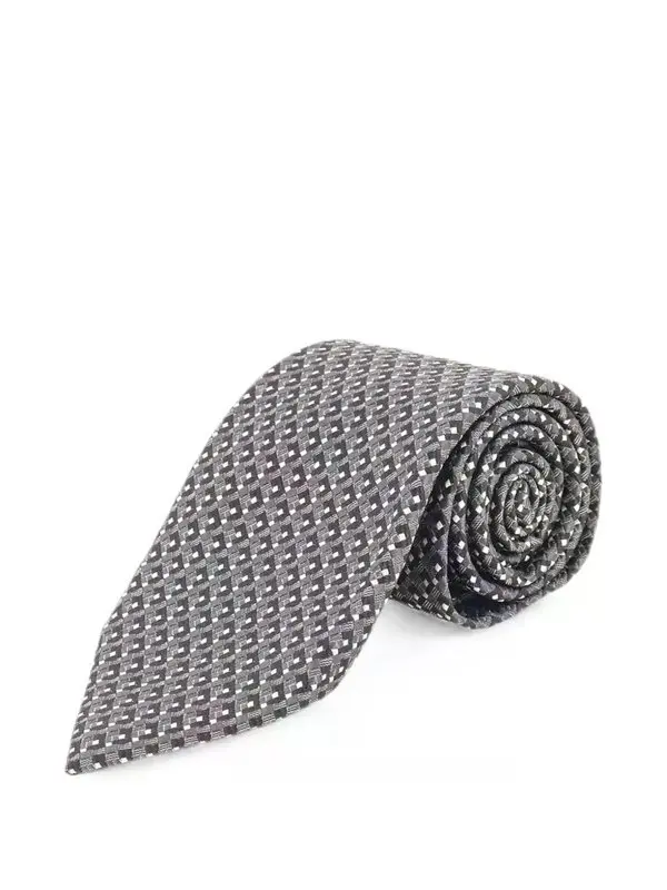 TOM FORD Geometric-pattern Silk Tie