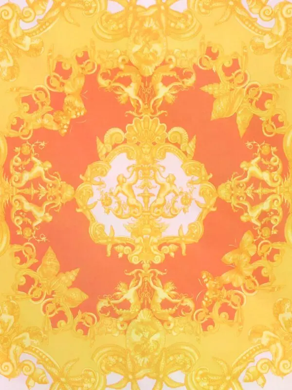 Versace 1990s Baroque-print Handkerchief - Pink