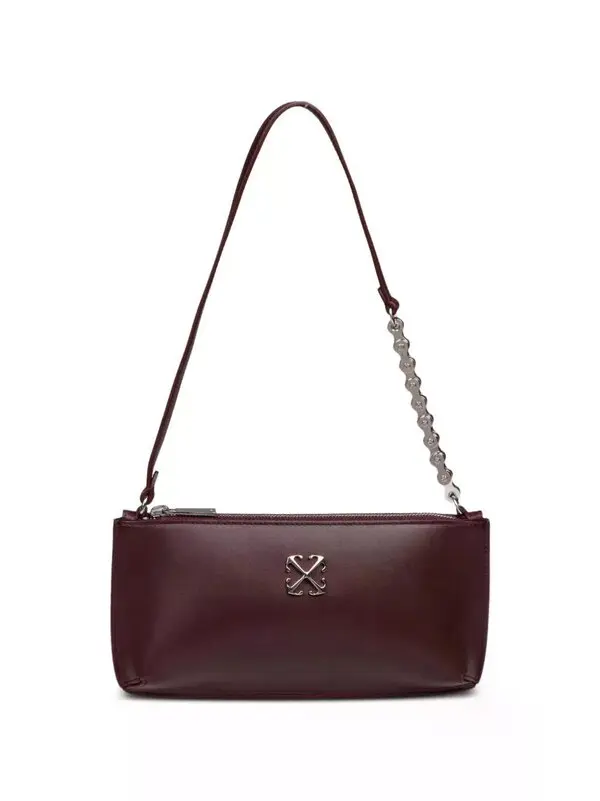 Off-White Jitney Flat Leather Shoulder Bag