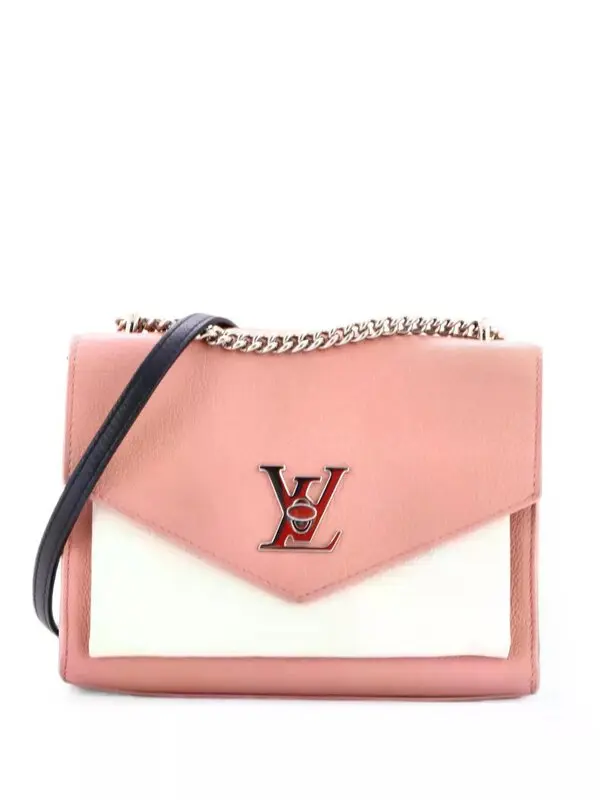 LOUIS VUITTON Mylockme Handbag Leather Bb Crossbody Bag