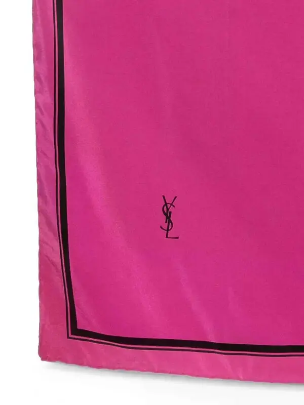 Saint Laurent 1990s Logo-print Scarf
